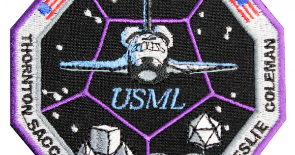 STS-73 NASA Space Shuttle Columbia USML Mission Patch sleeve embroidery